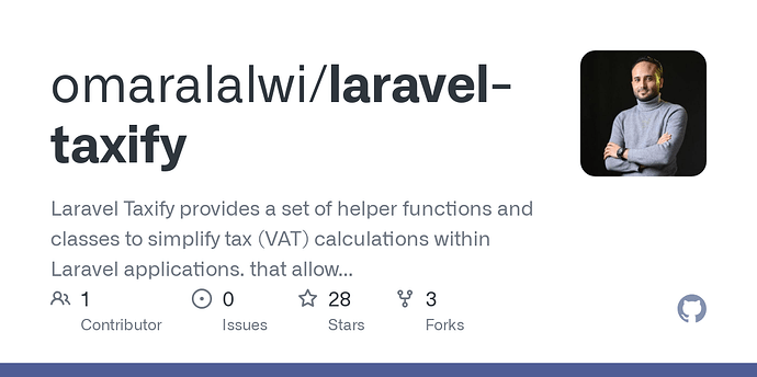 مكتبة laravel Taxify للتعامل مع الضرائب في Laravel - البرمجة - مجتمع أسس