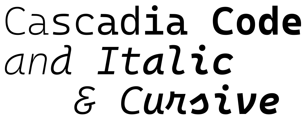 Cascadia Code: خط مايكروسوفت الأنيق للمطورين يدعم العربية - الدعم وحلول مشاكل المستخدم - مجتمع أسس